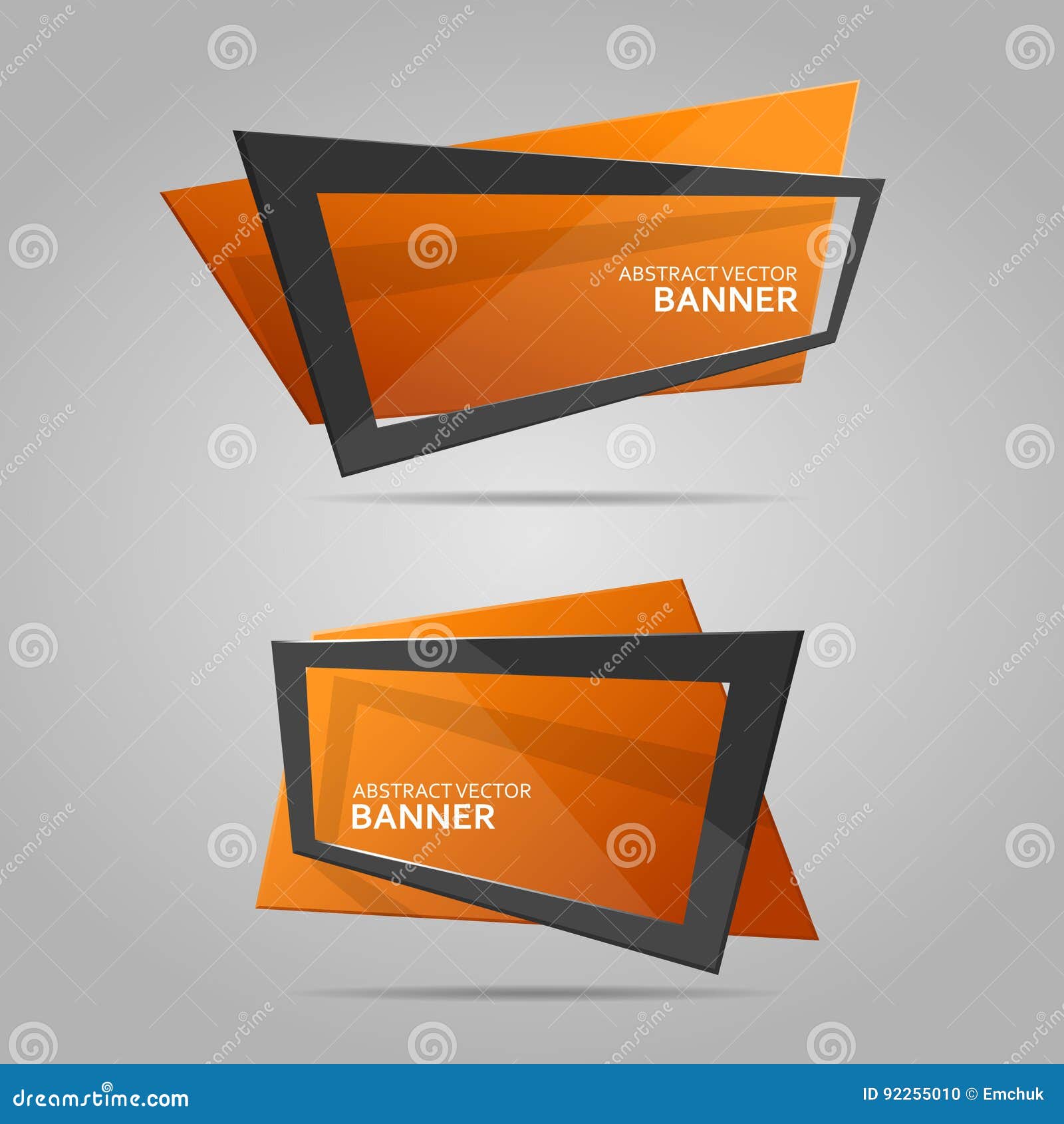 Abstract banner with frame stock vector. Illustration of frame - 92255010