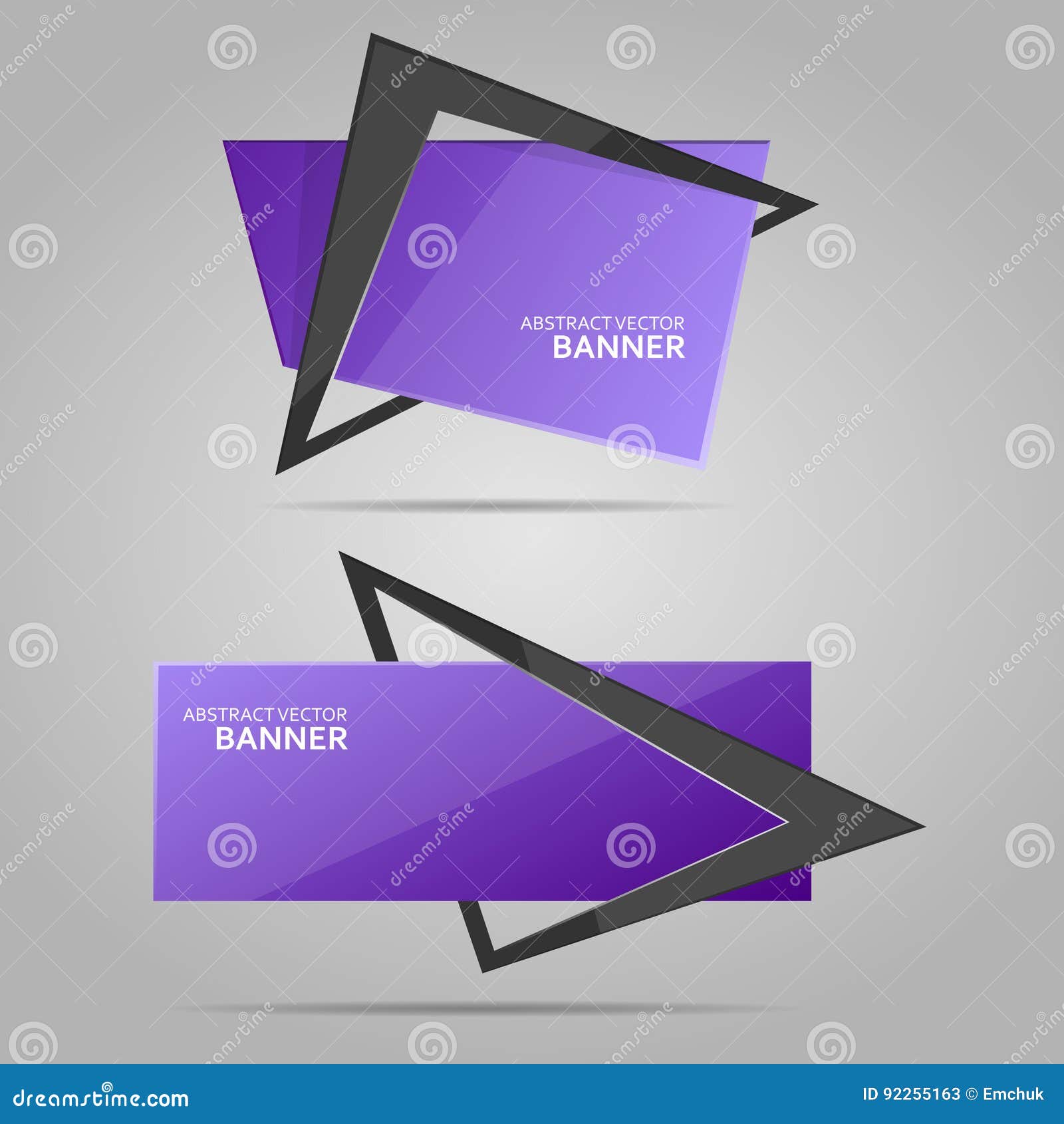 Abstract banner with frame stock vector. Illustration of digital - 92255163