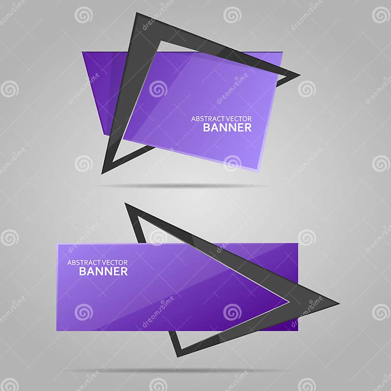 Abstract banner with frame stock vector. Illustration of digital - 92255163