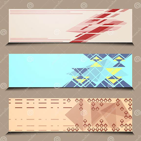 Abstract Banner Line Design Stock Vector - Illustration of collection ...
