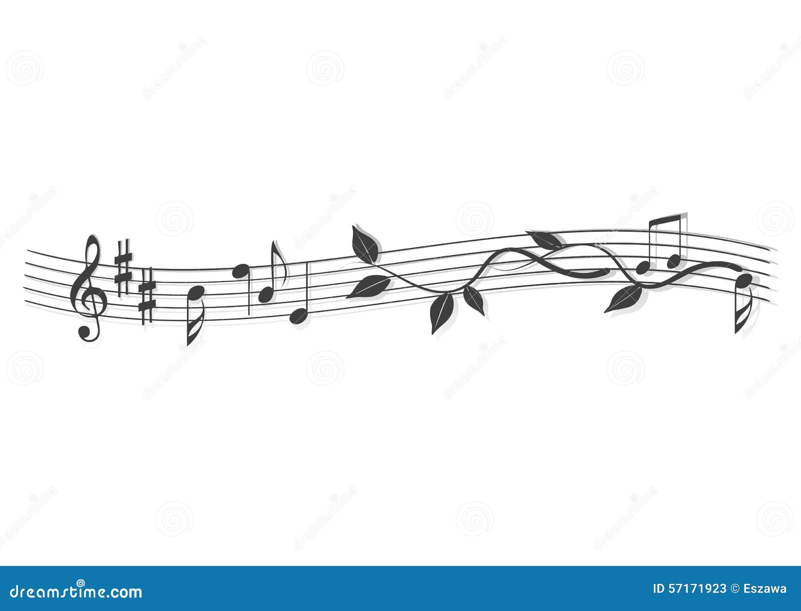 Abstract Banner, Music Notes Stock Vector - Illustration of fabulous ...