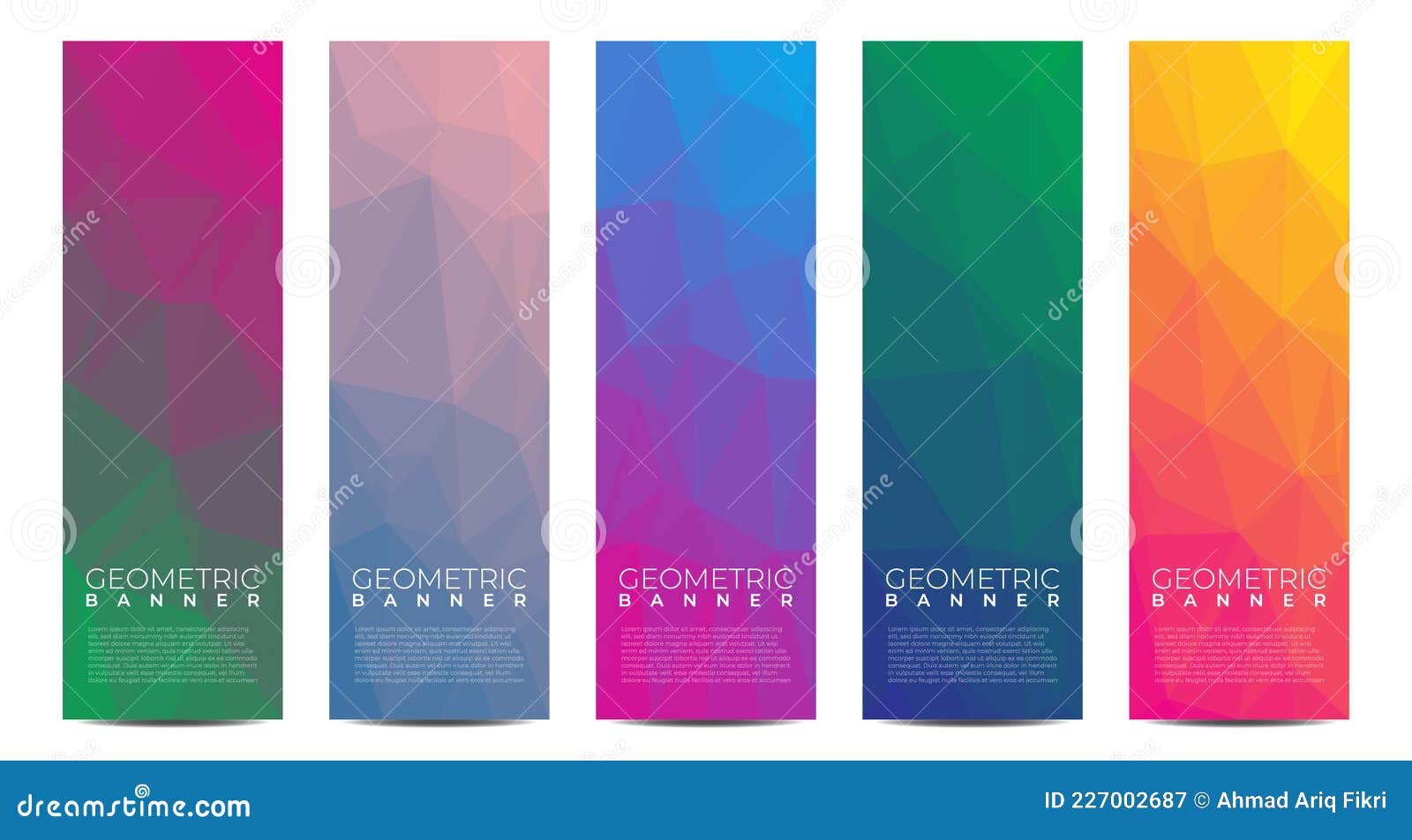 Abstract Banner with Polygon Background. Templates or Website Headers ...