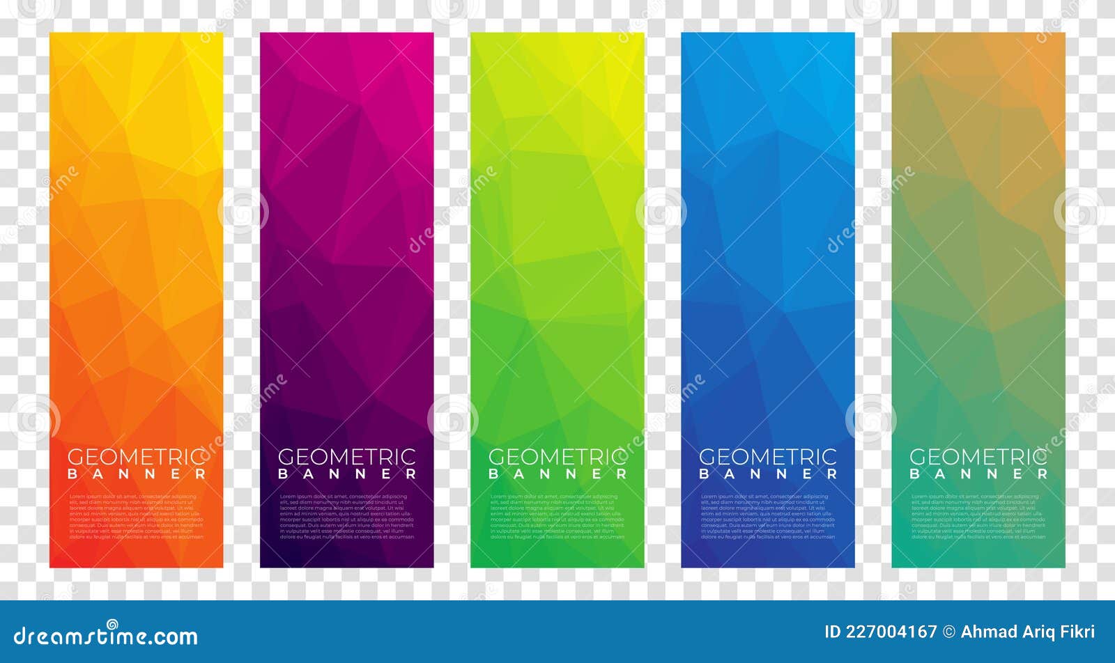 Abstract Banner with Polygon Background. Templates or Website Headers ...