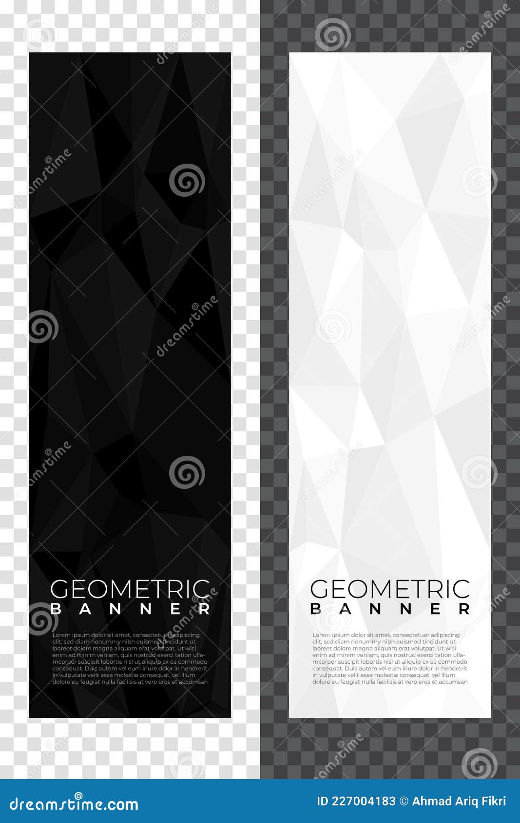 Abstract Banner with Polygon Background. Templates or Website Headers ...