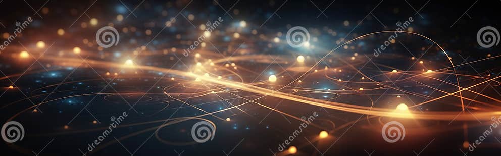 Abstract Banner Quantum Mechanics Stock Illustration - Illustration of ...
