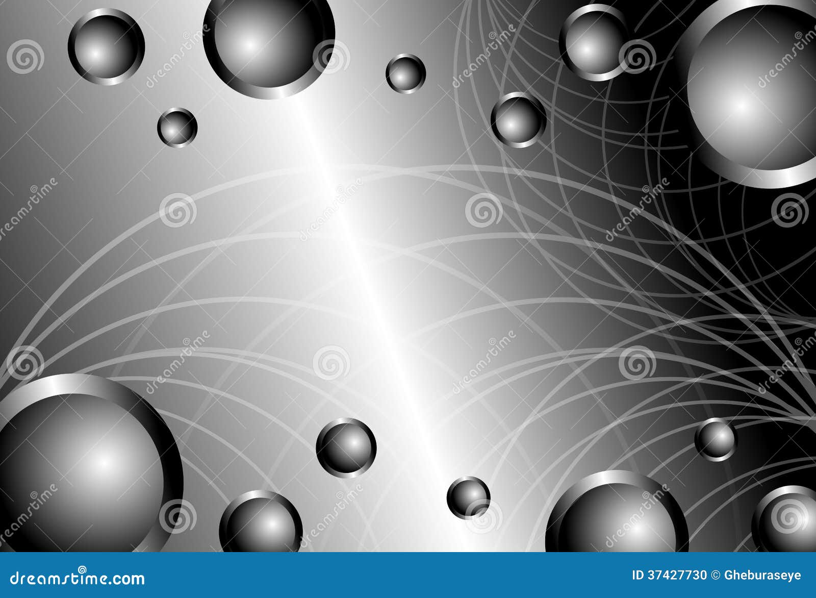 Abstract Banner with Spheres Stock Illustration - Illustration of ...