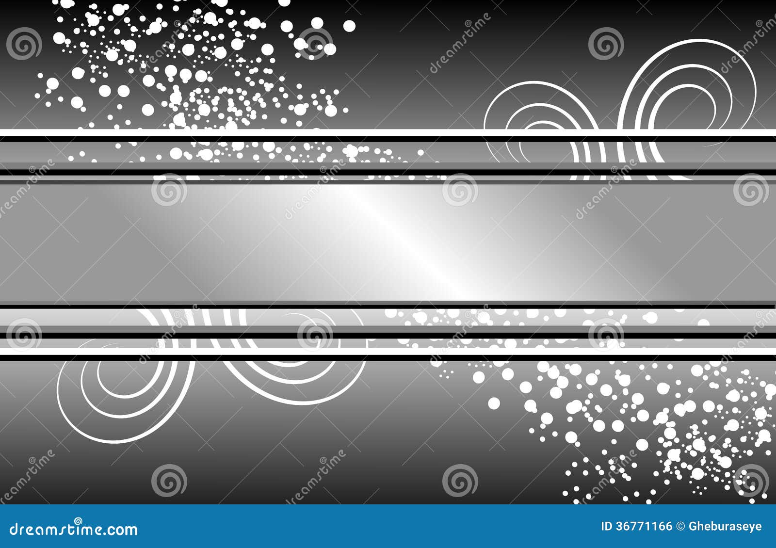 Abstract Banner with Spots in Grey Stock Illustration - Illustration of ...