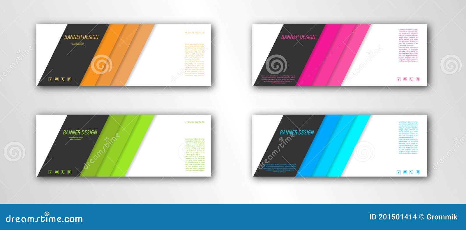 Abstract Banner Template. Editable Vector Illustration Stock Vector ...