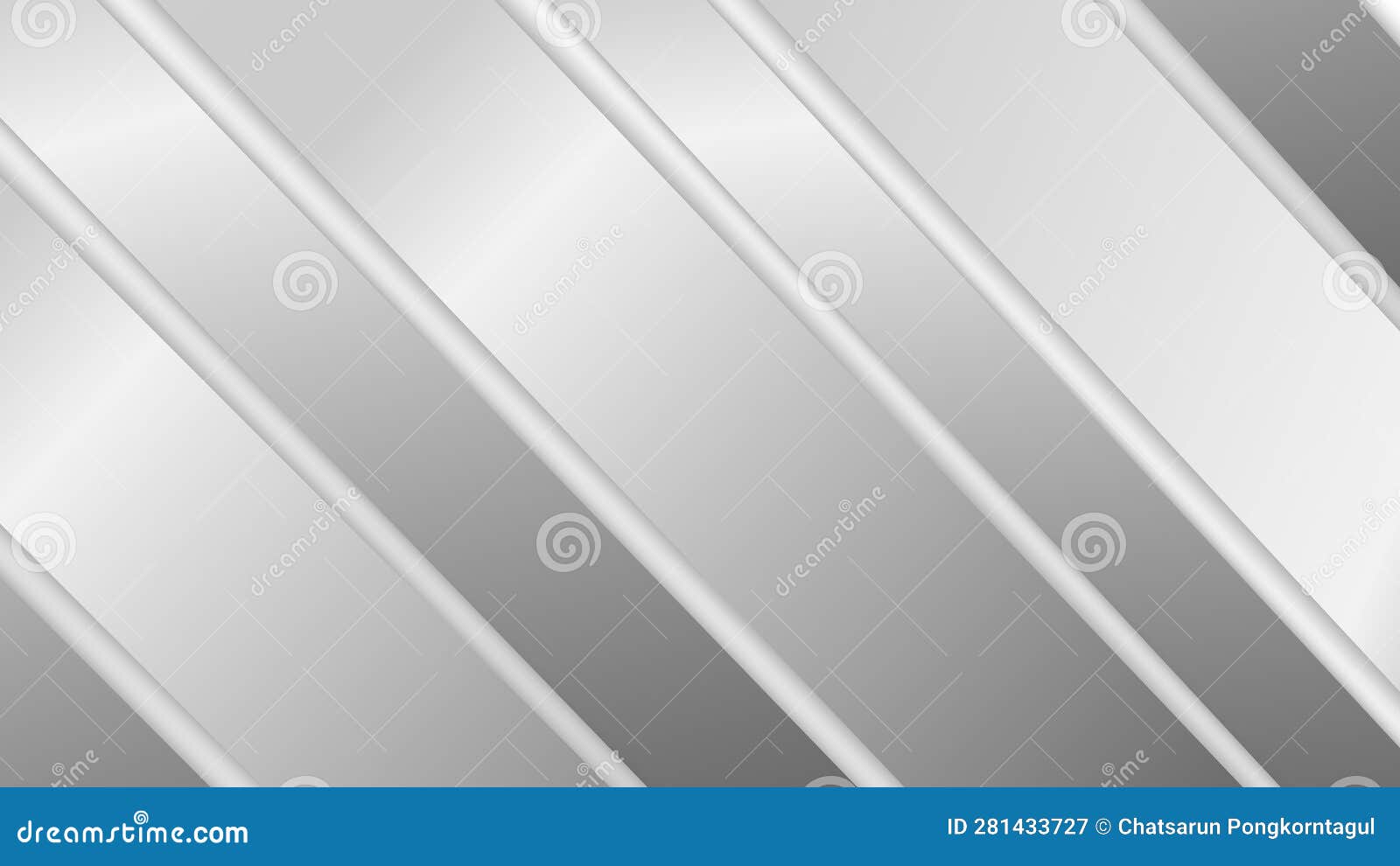 Abstract Banner Template Gradient Silver Stripes on Background Stock ...