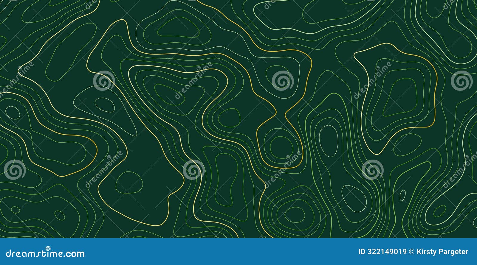 Abstract Banner with Topography Map Design Stock Vector - Illustration ...