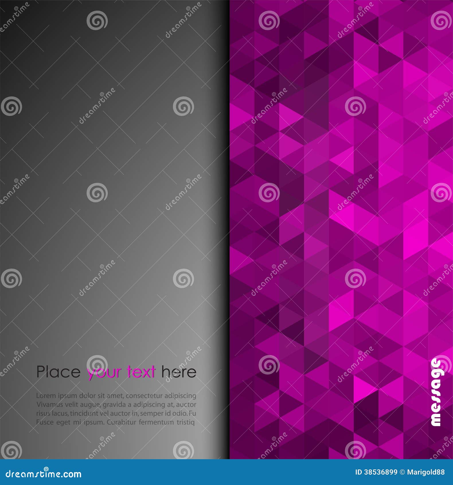 Abstract Banner with Triangle Shapes Stock Vector - Illustration of ...