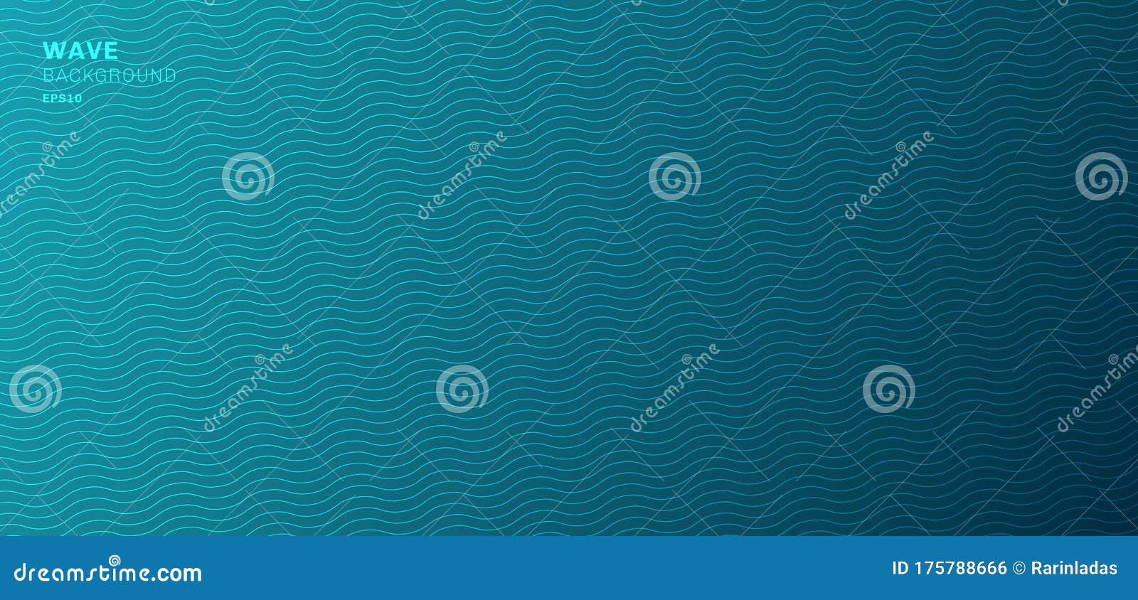 Abstract Banner Web Template Blue Wave Lines Pattern Background and ...
