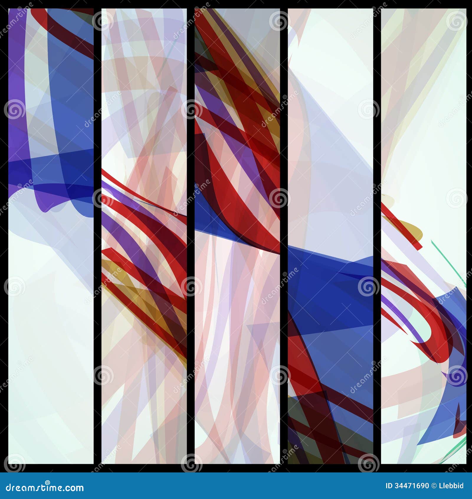 Abstract Banner for Your Design. Stock Vector - Illustration of curve ...