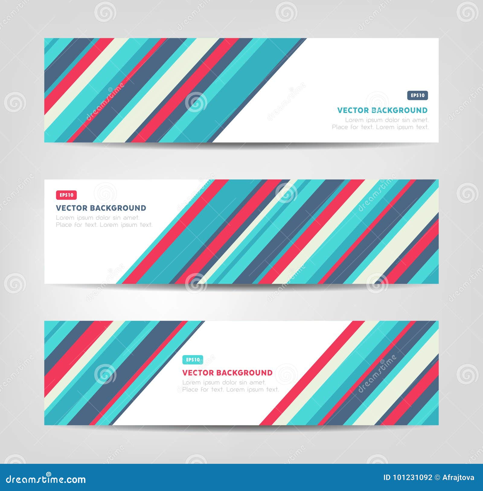 Abstract Banners - Stripes stock vector. Illustration of design - 101231092
