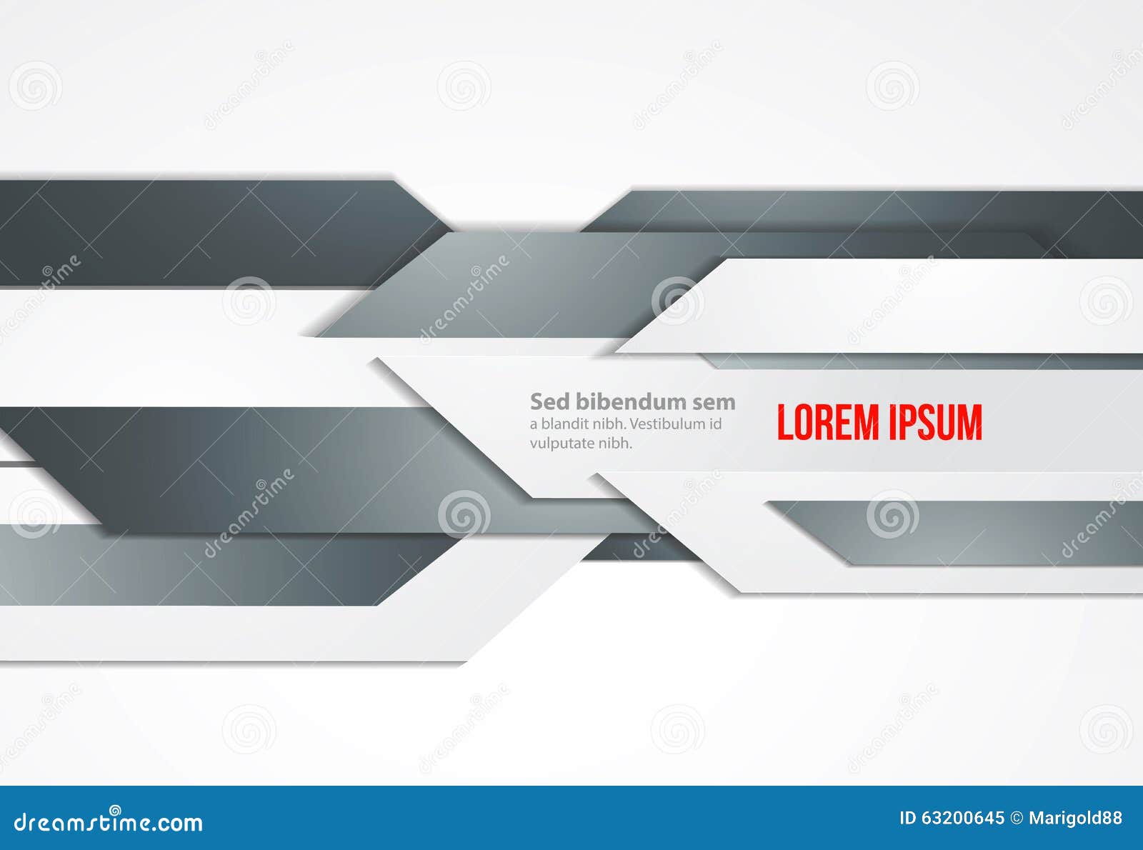 Abstract Banners. Gray Shapes Modern Geometric Stock Vector ...