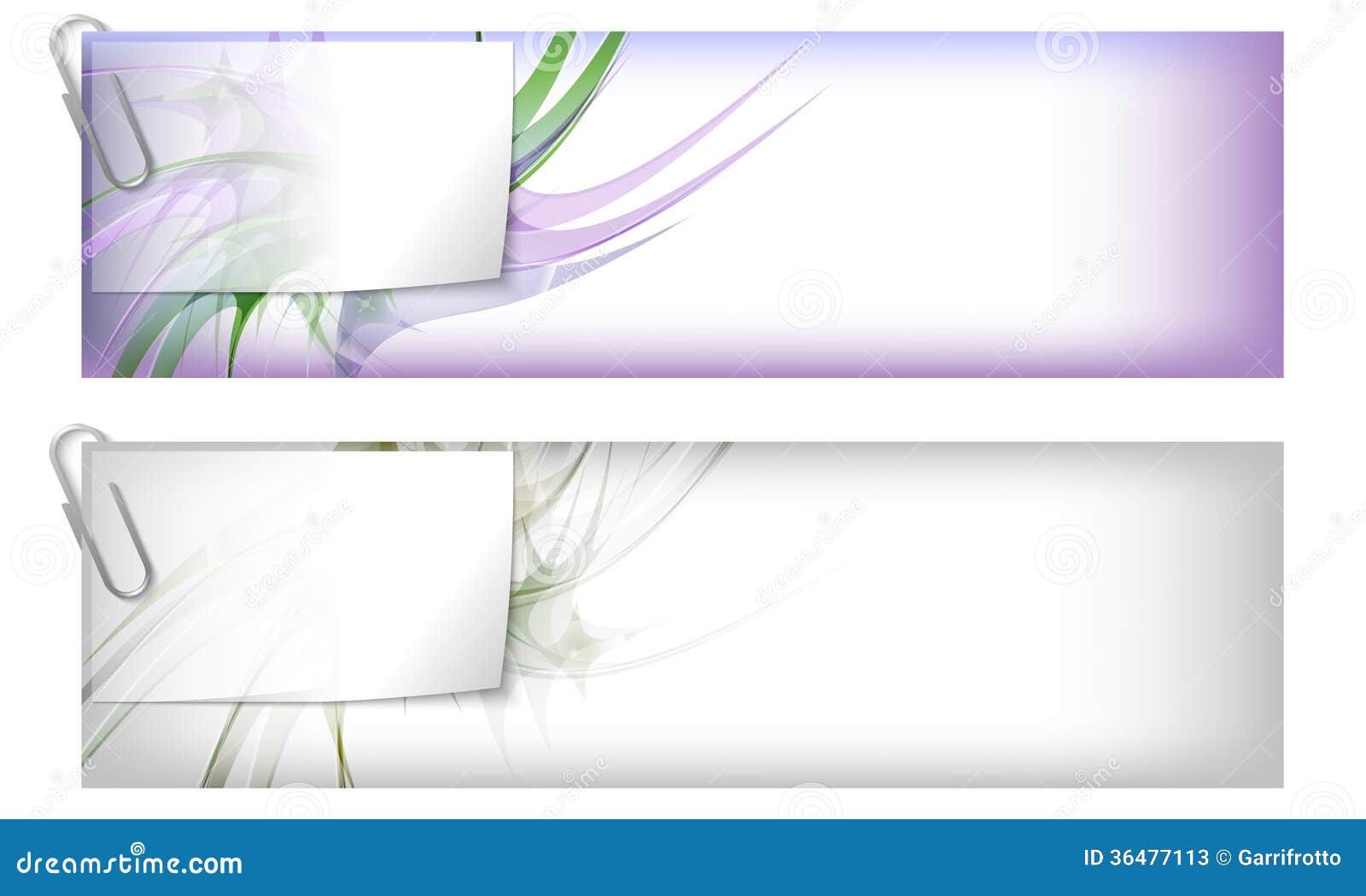 Abstract banners with note stock vector. Illustration of object - 36477113