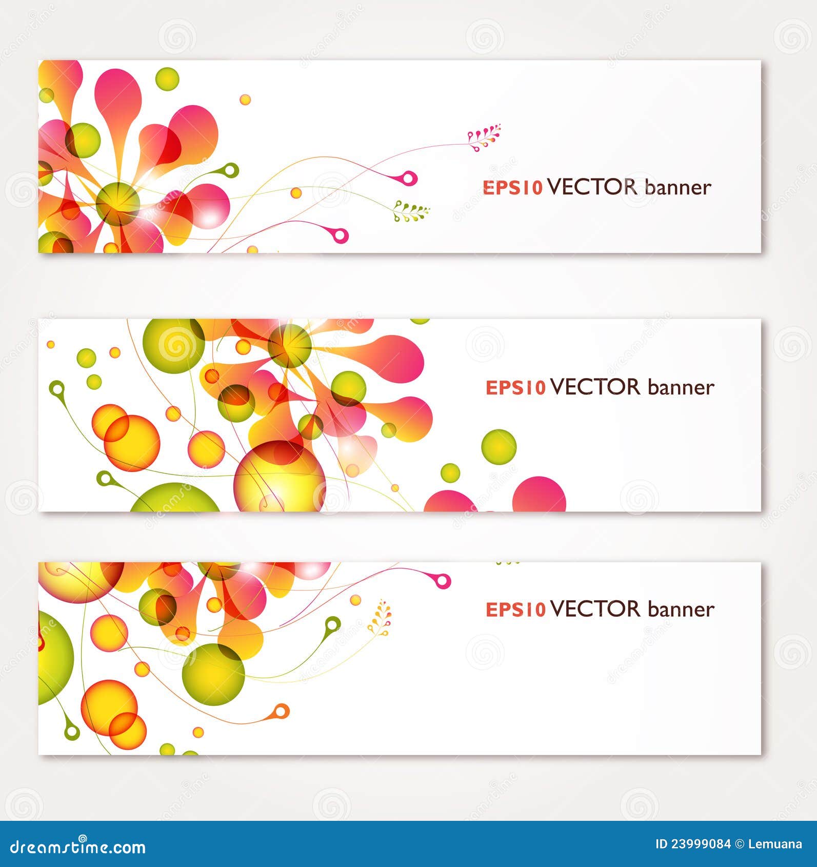 Abstract Banners Set Vector Design Stock Vector - Illustration of ...