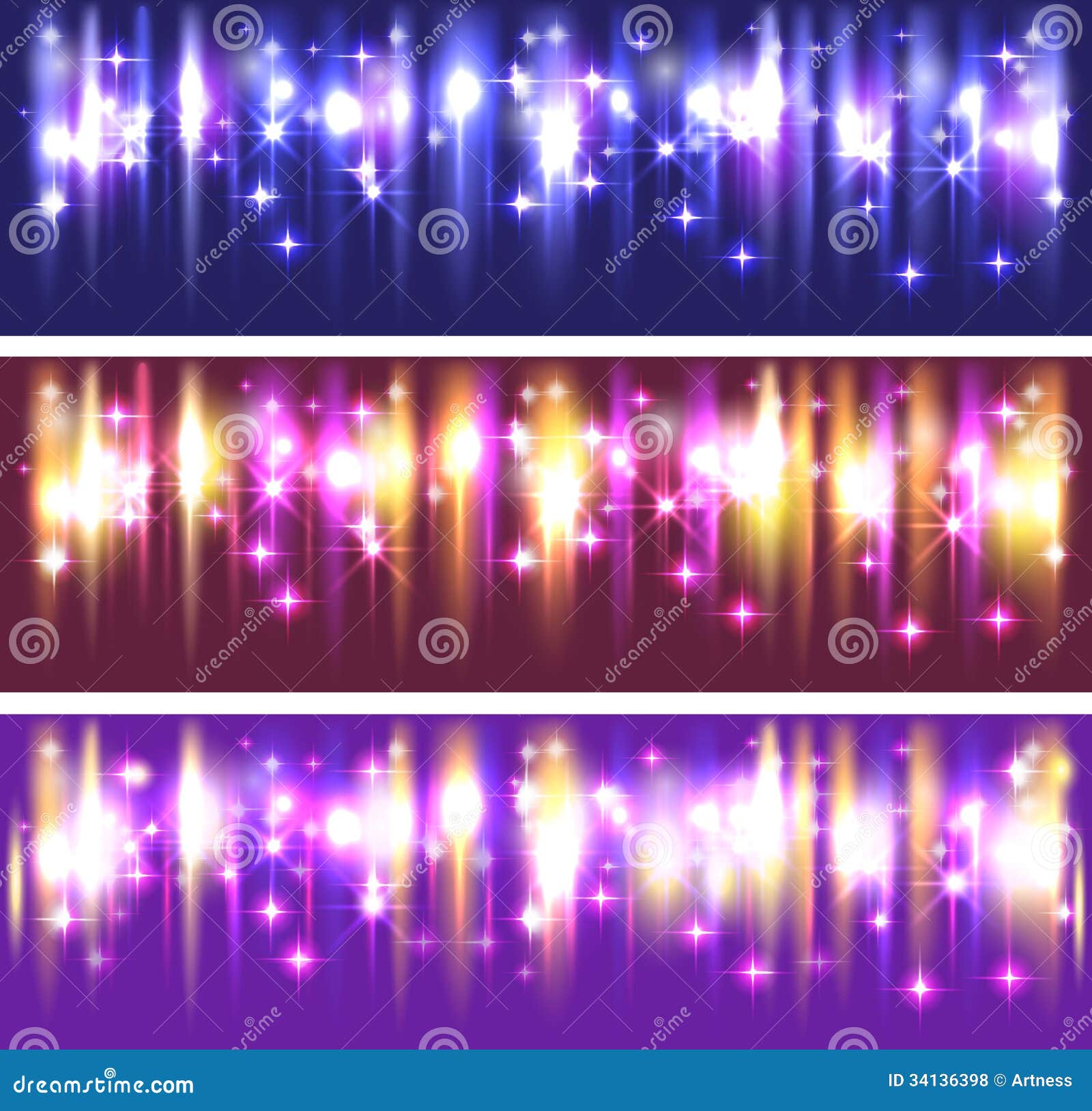 Abstract banners stock vector. Illustration of shining - 34136398