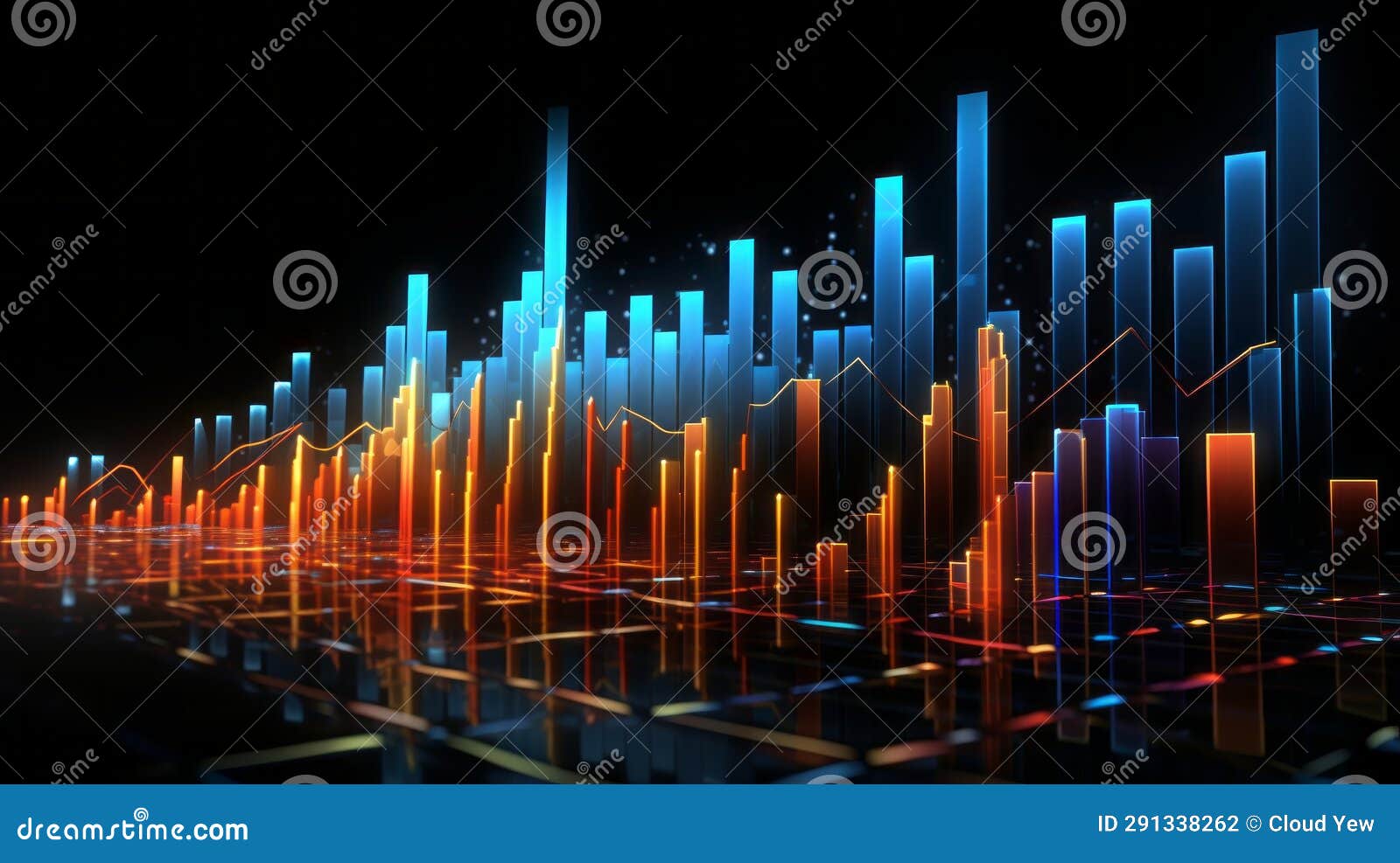 Abstract Bar Chart on Black Stock Illustration - Illustration of ... Abstract Bar Chart on Black Stock Illustration - Illustration of ...