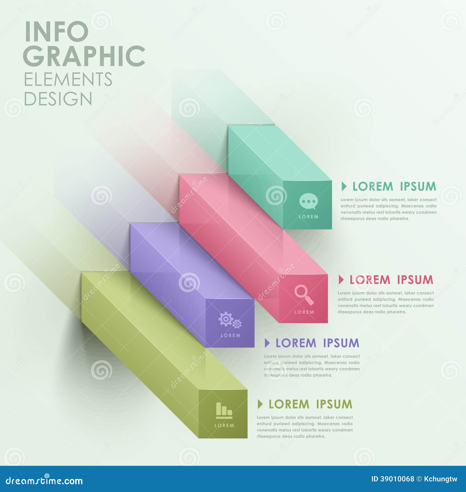 Abstract Bar Chart Infographics Stock Vector - Illustration of number ...