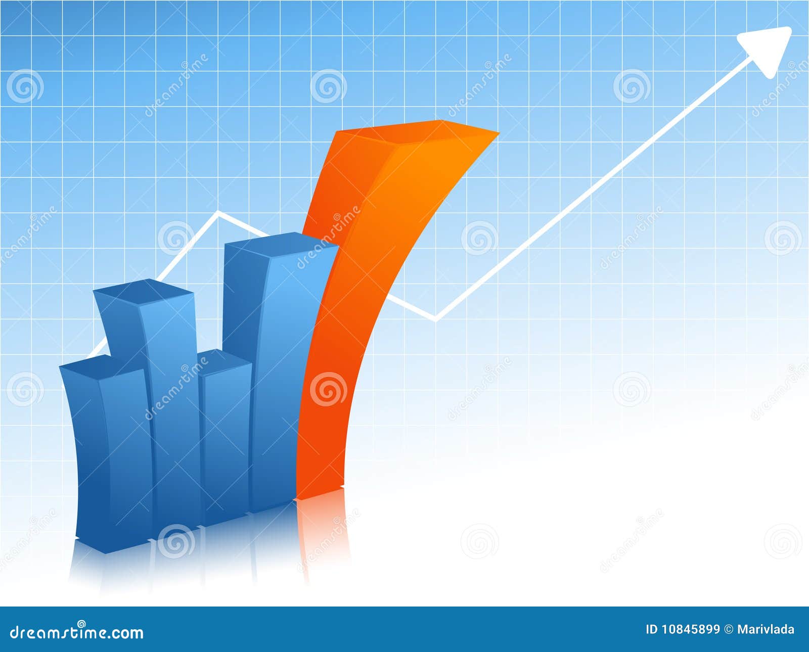 Abstract bar graphs stock vector. Illustration of forecast - 10845899