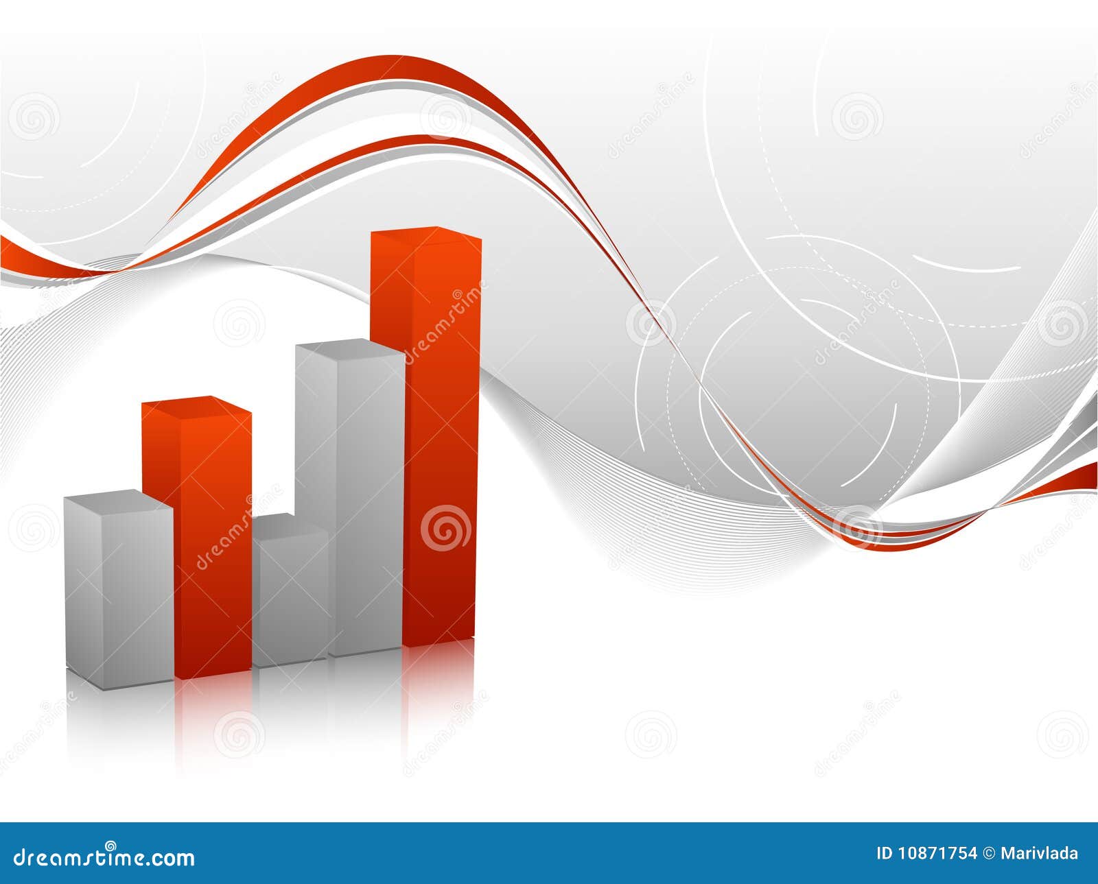 Abstract bar graphs stock vector. Illustration of colorful - 10871754