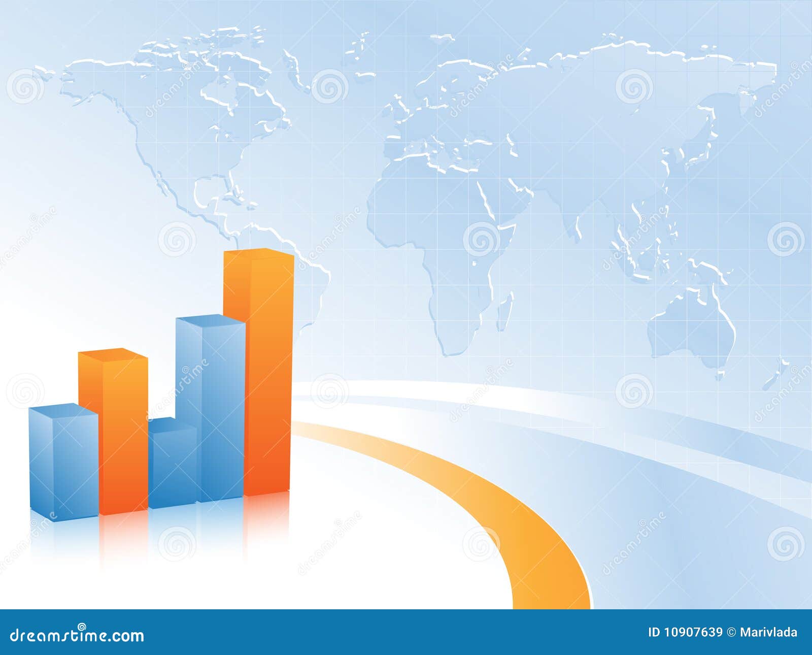 Abstract bar graphs stock vector. Illustration of increase - 10907639