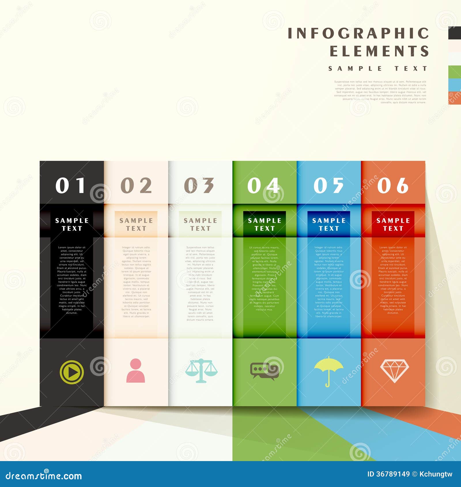 Abstract bar infographics stock vector. Illustration of design - 36789149