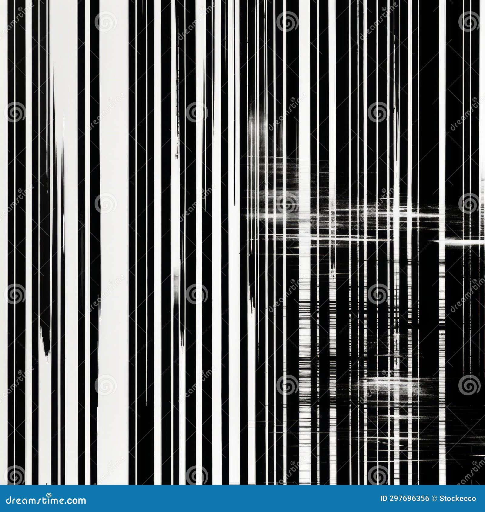 Abstract Barcode Pattern: Deconstructivism Meets Minimalism Stock ...
