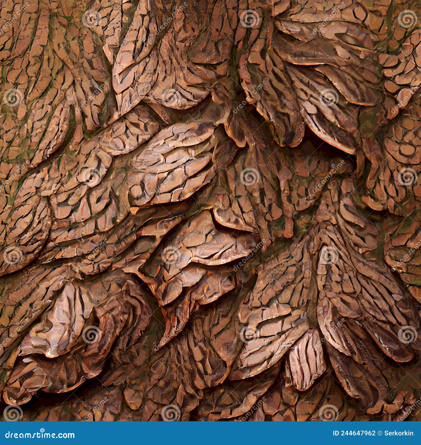 Abstract Bark Tree Background. Raster Bitmap Concept Pattern Stock ...