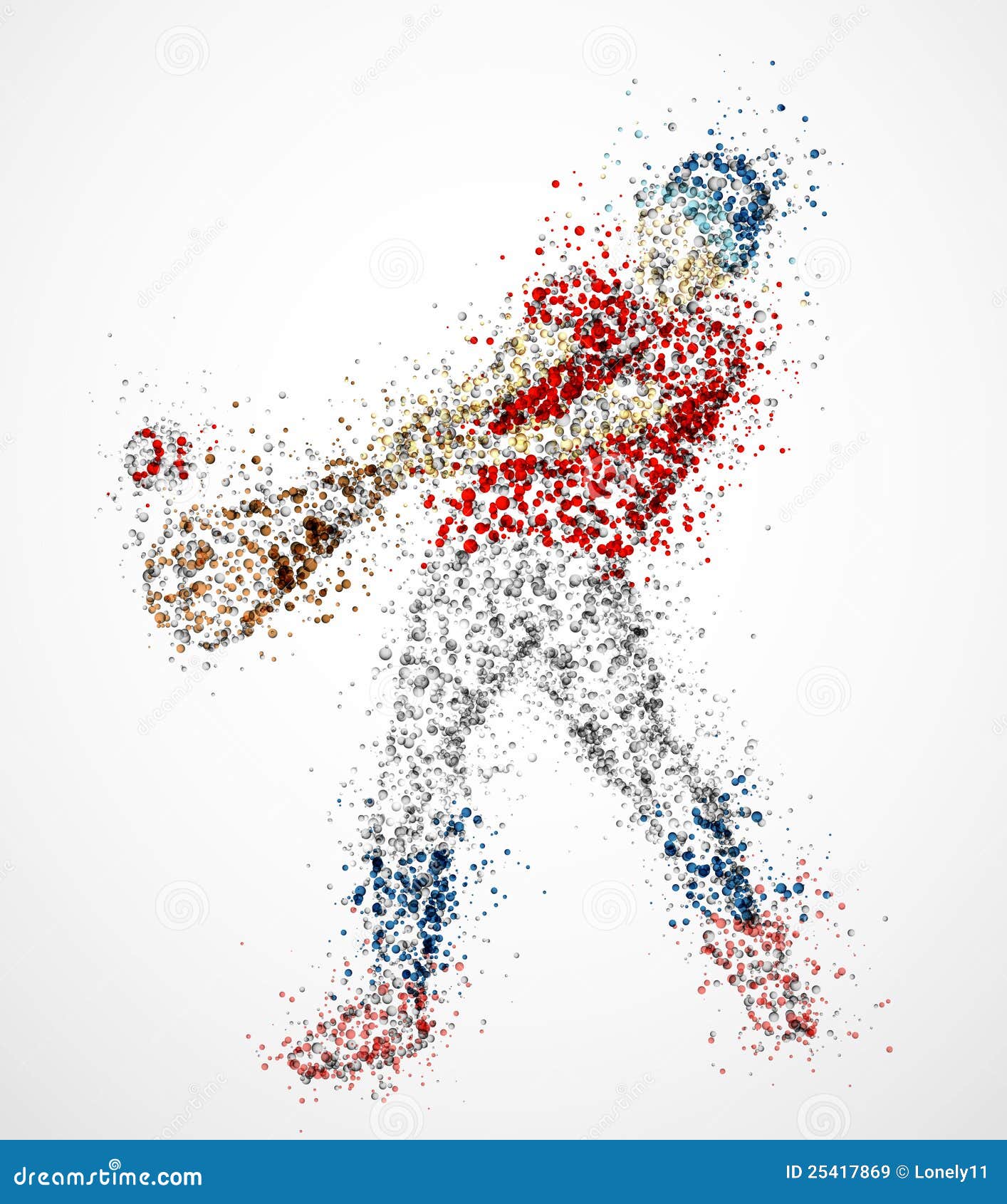 Abstract baseball player stock vector. Illustration of strike - 25417869