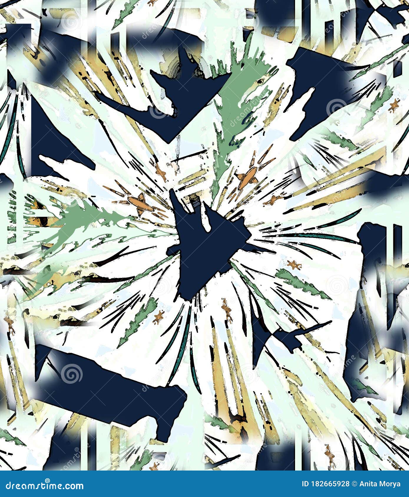 Abstract Based Seamless Pattern Design Stock Illustration ...