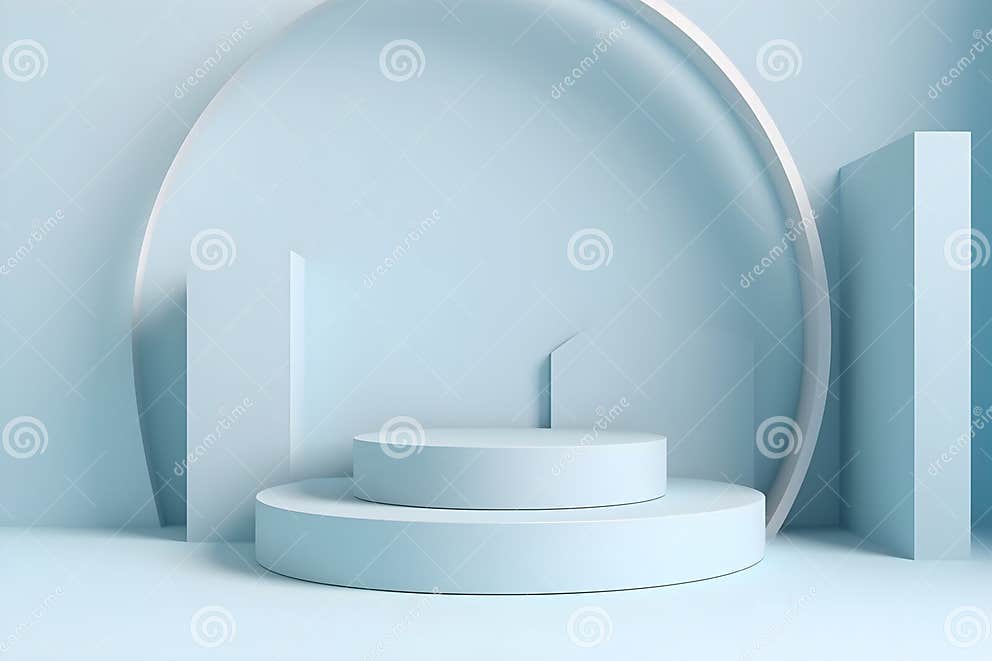 Abstract Basic Model of Geometric Bodies, Cylinders, Spheres in Pastel ...