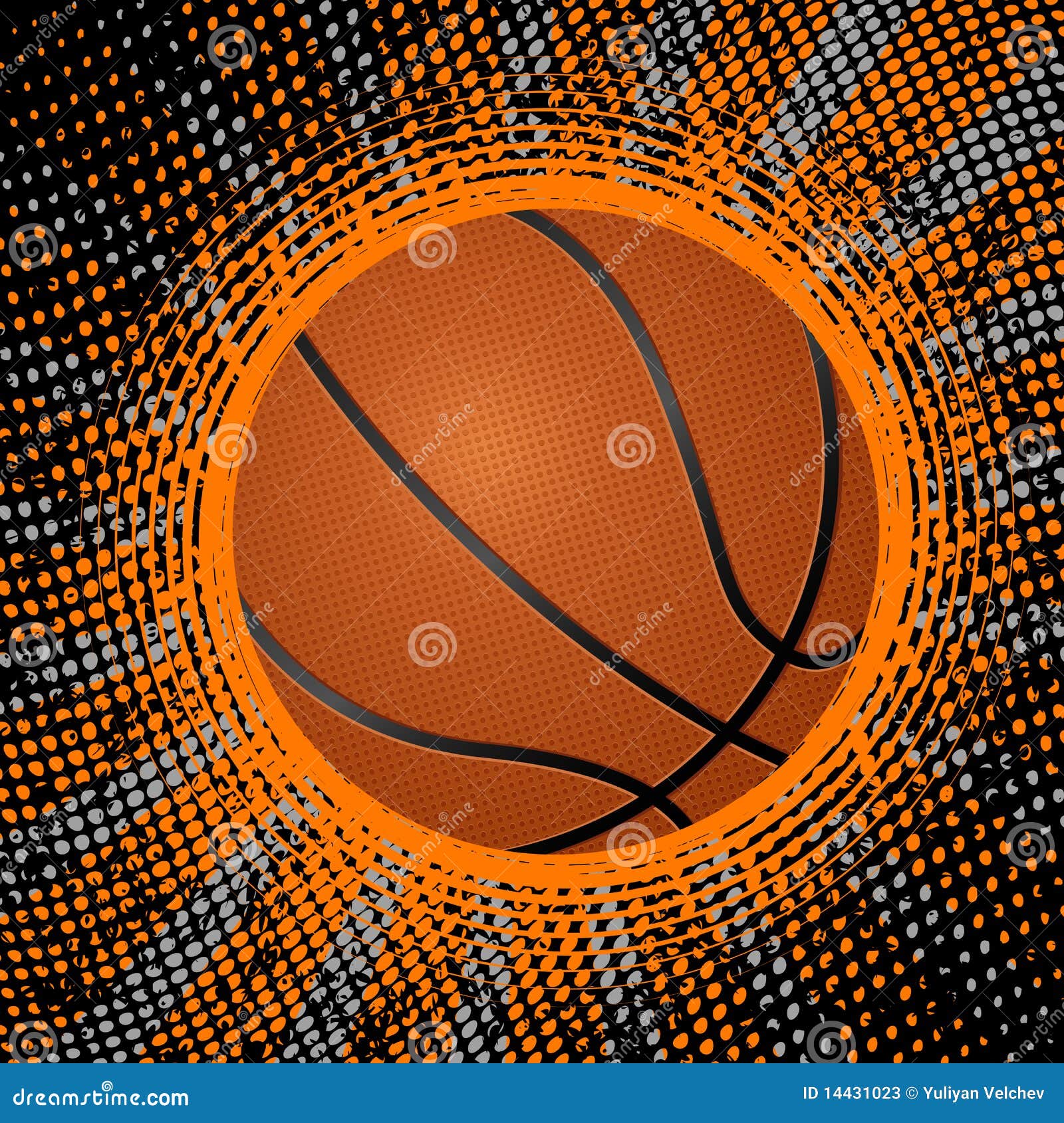 Abstract Basketball Background Stock Vector - Illustration of brown ...