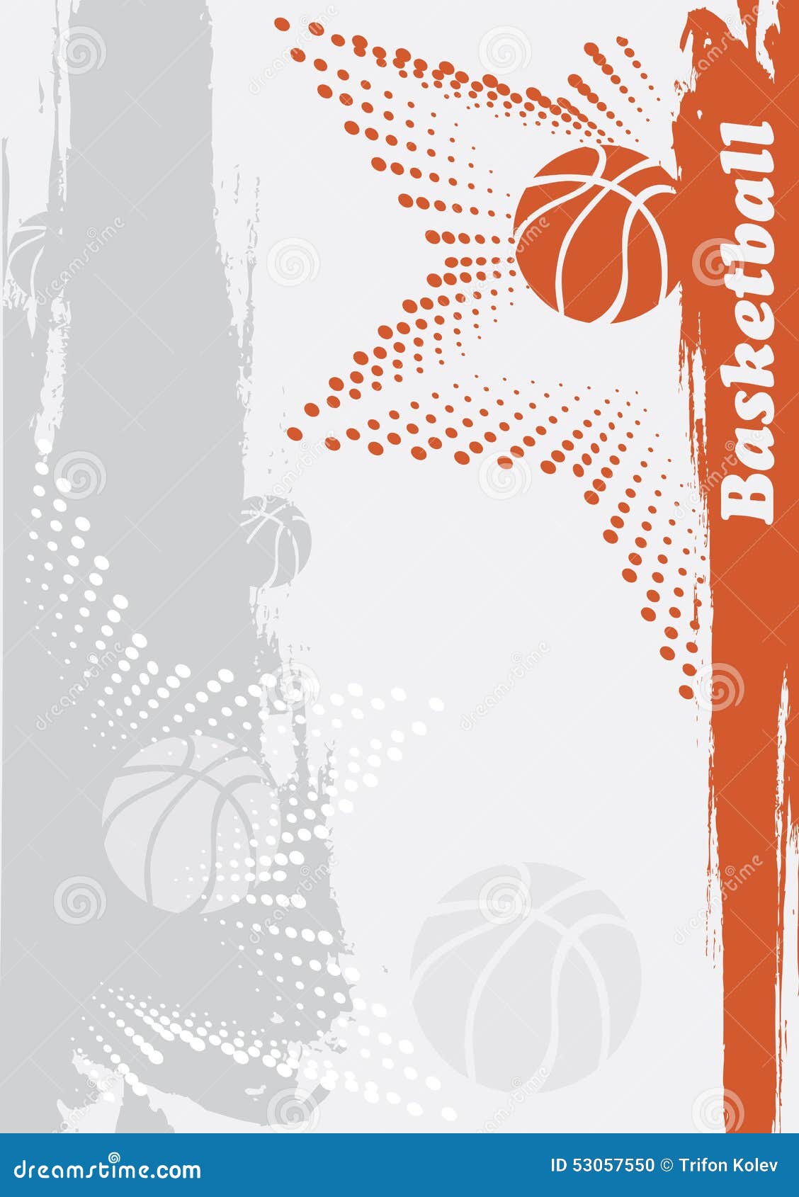 Basketball Banner Vector Illustration | CartoonDealer.com #26984196