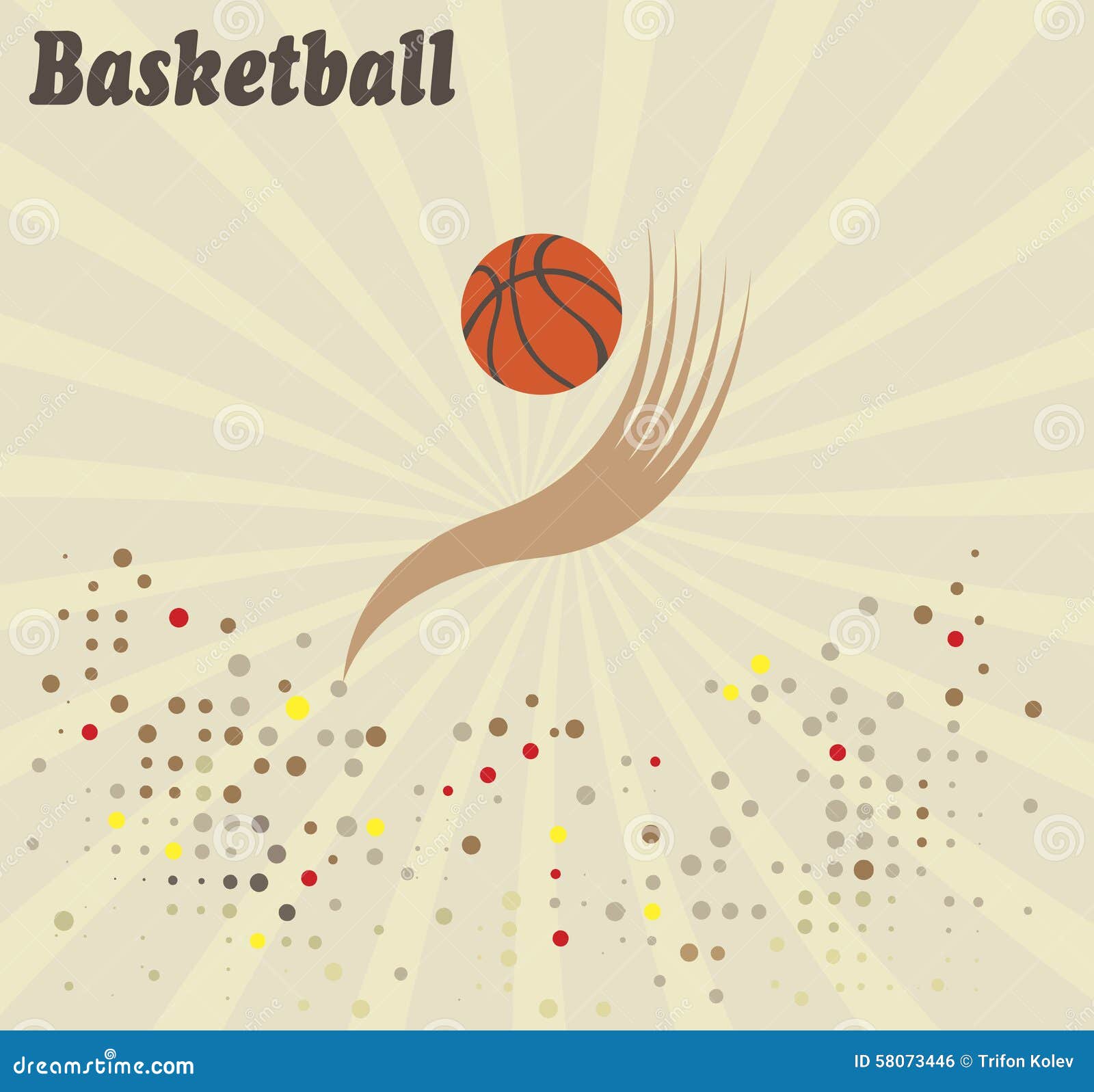 Abstract basketball logo stock vector. Illustration of logo - 58073446
