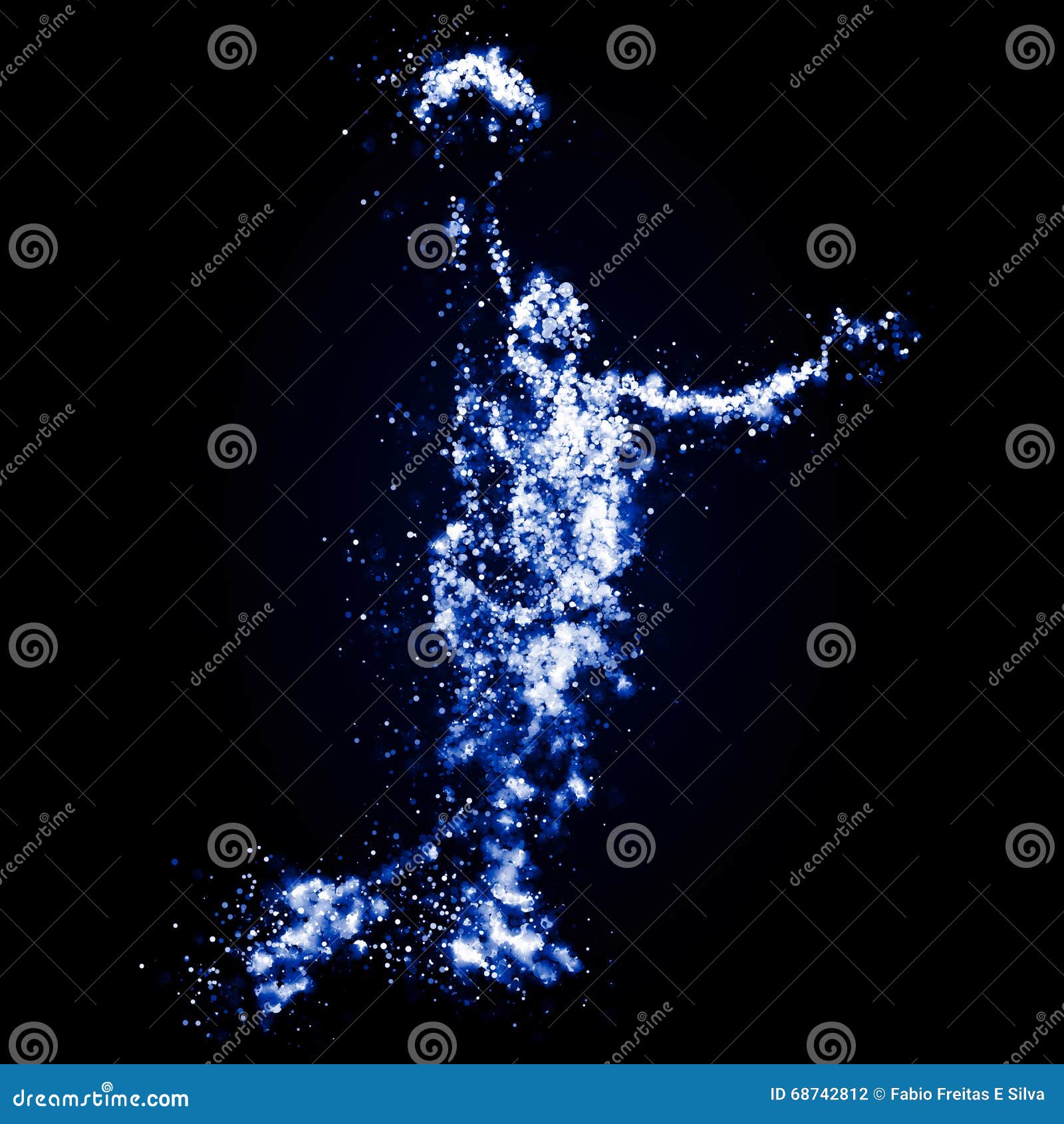 Abstract Basketball Player Concept Stock Illustration - Illustration of ...