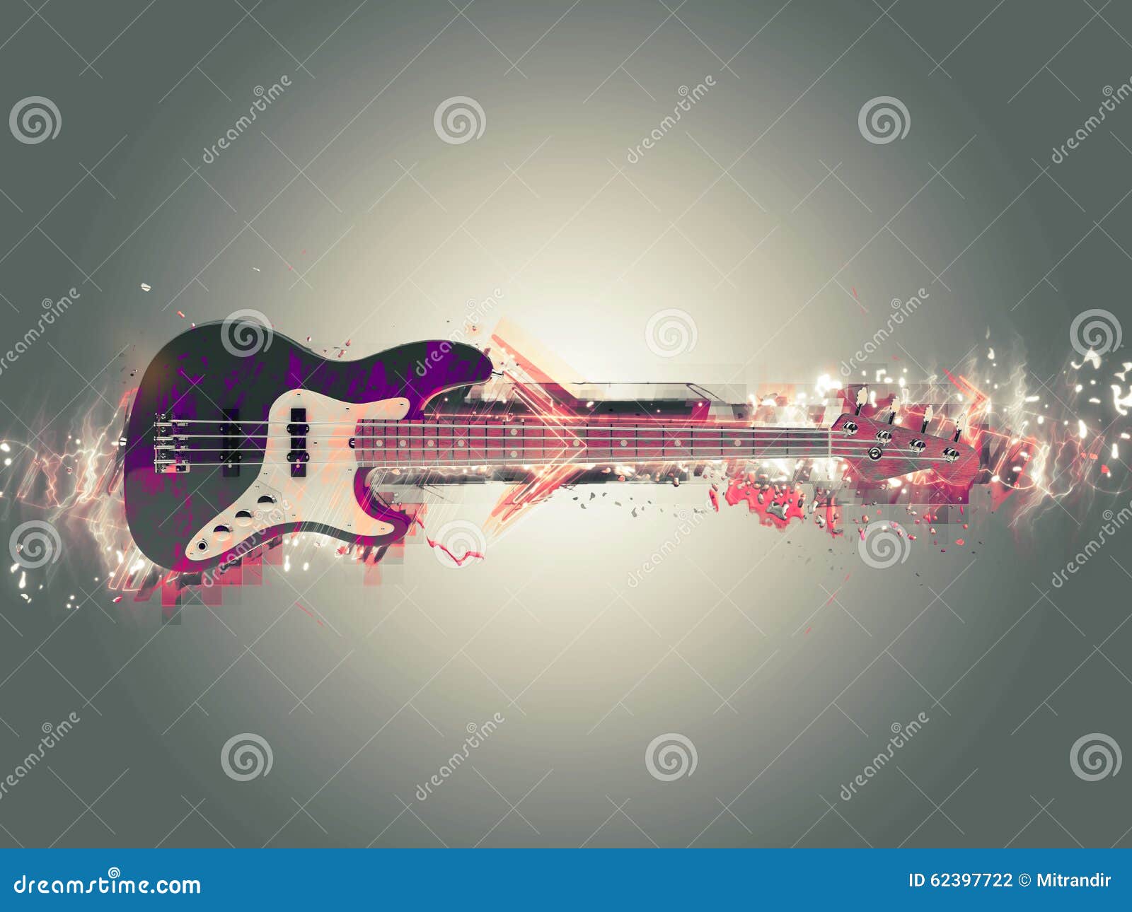 Abstract Bass Guitar Stock Illustration Illustration Of Song 62397722