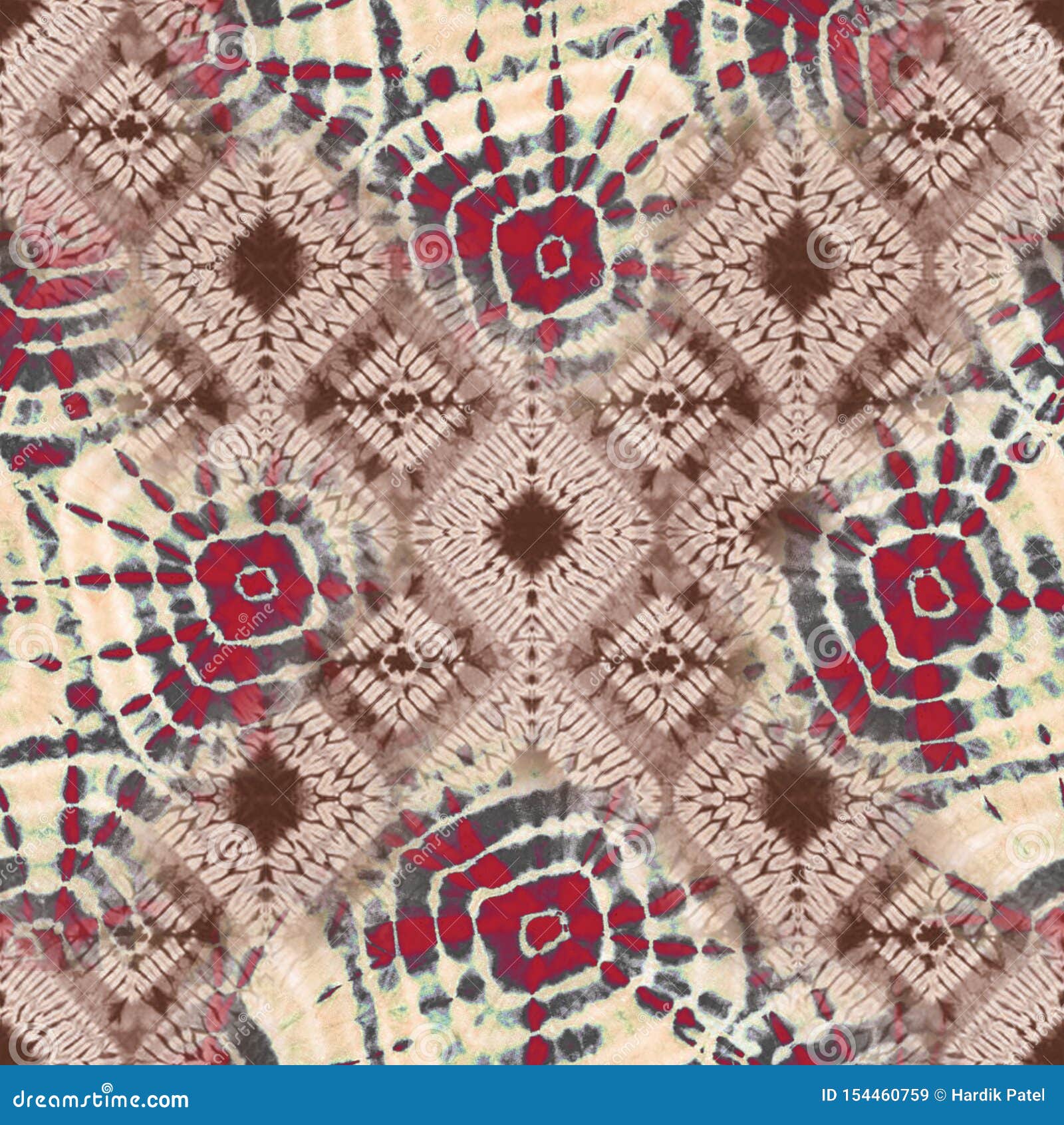 Abstract Batik Tie-dye Textile Pattern - Illustration Stock ...