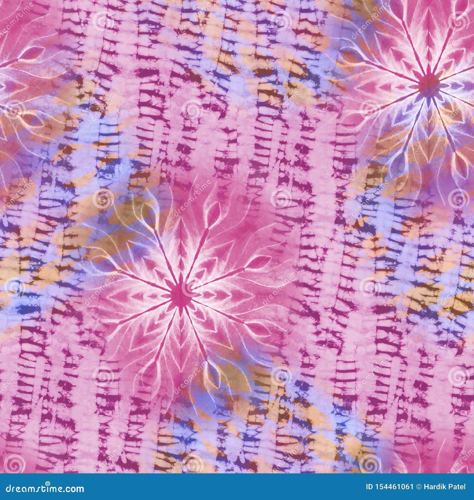 Abstract Batik Tie-dye Textile Pattern - Illustration Stock ...