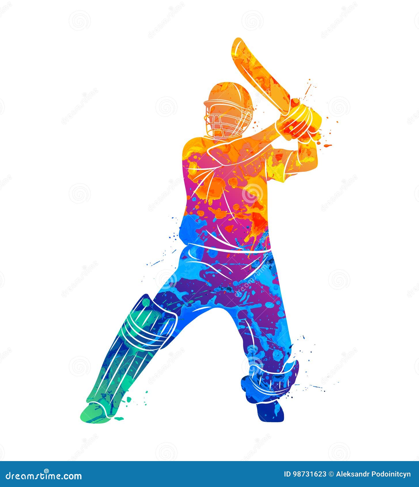 Abstract Batsman Playing Cricket Stock Illustration - Illustration of ... Abstract Batsman Playing Cricket Stock Illustration - Illustration of ...