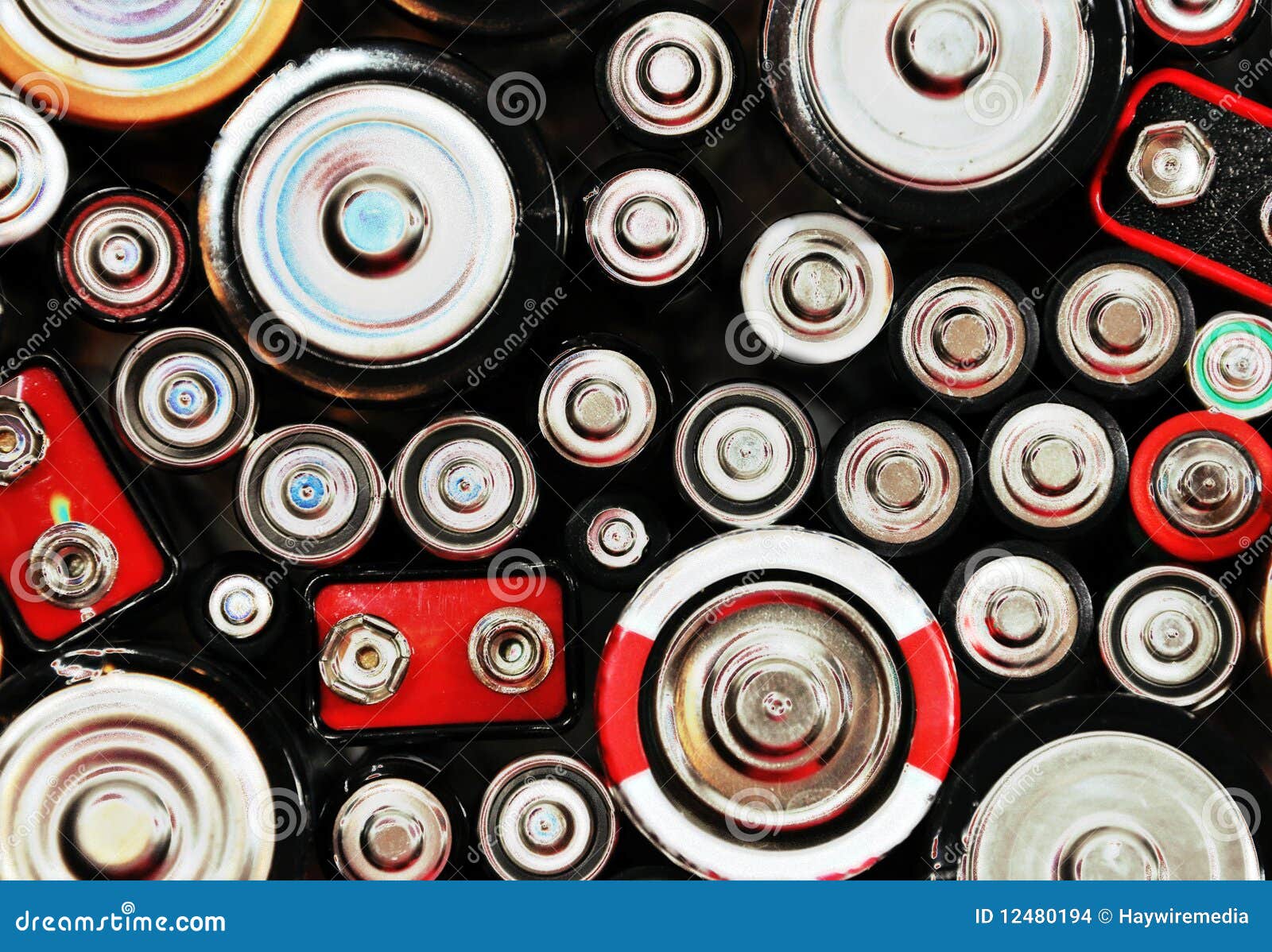 Abstract Batteries Background Stock Photo - Image of circle, disposable ...