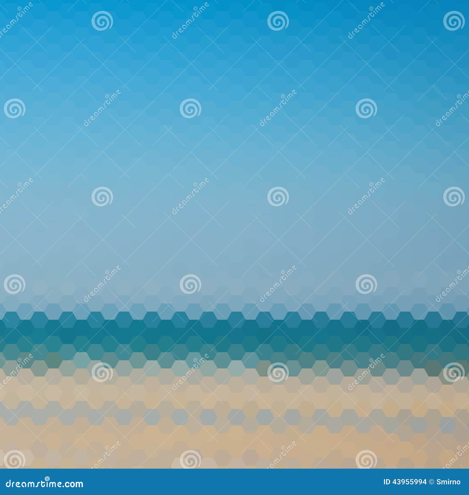 Abstract Beach Triangular Pattern Stock Vector - Illustration of blue ...