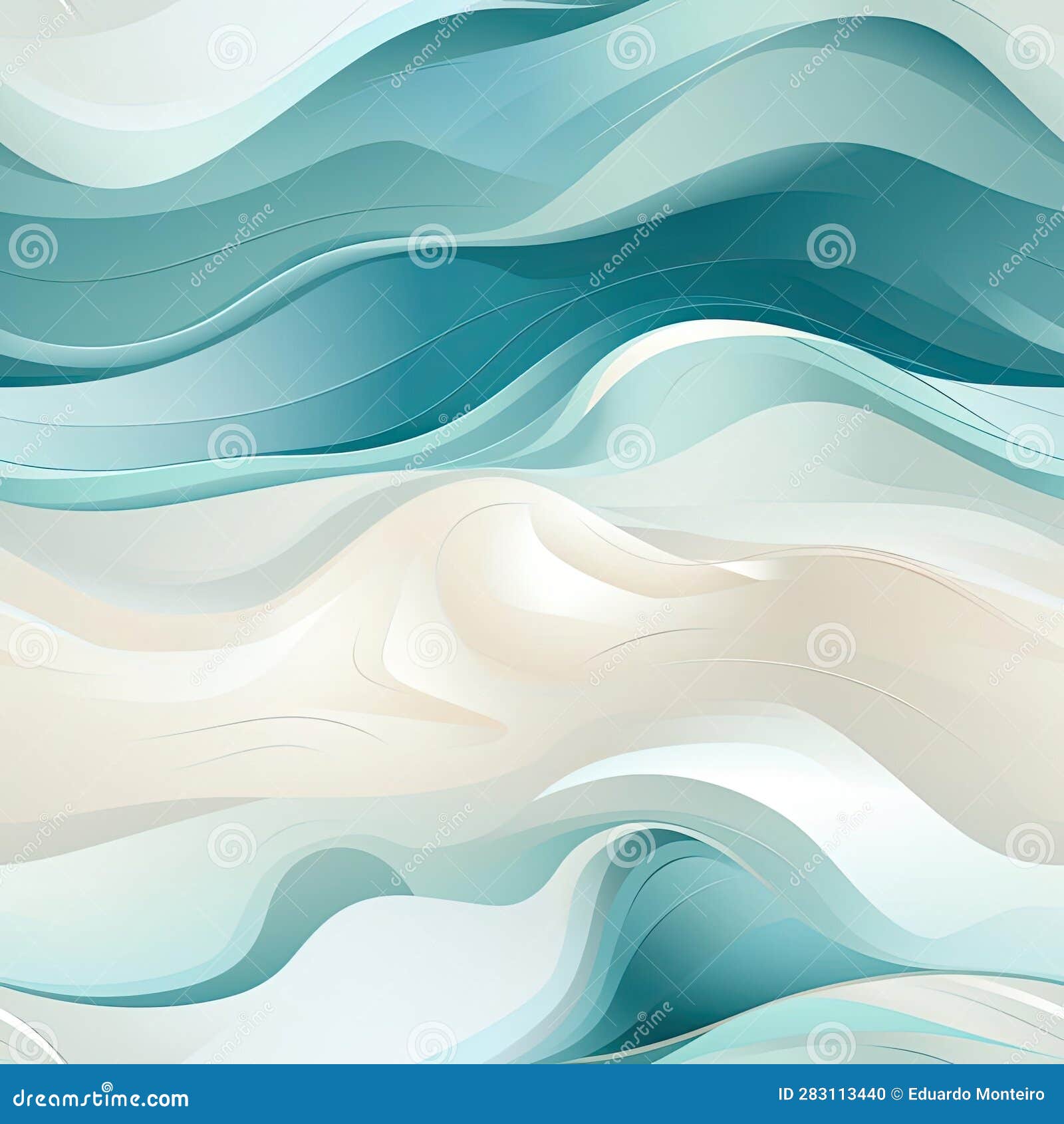 Abstract Beach Waves with Fluid Color Combinations and Flowing Fabrics ...