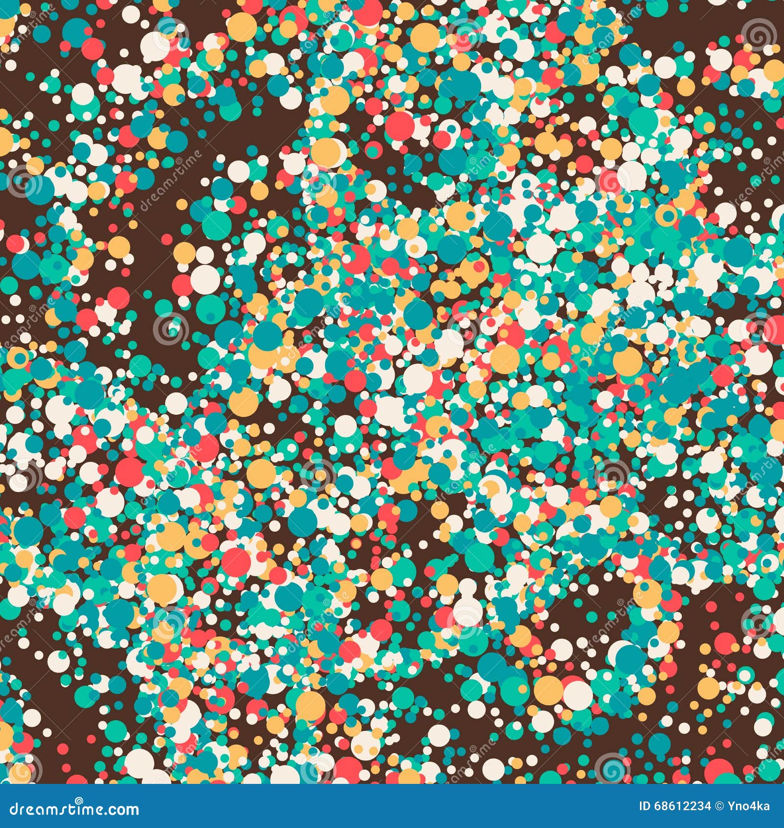 Colorful Dot on Brown Background Stock Illustration - Illustration of ...