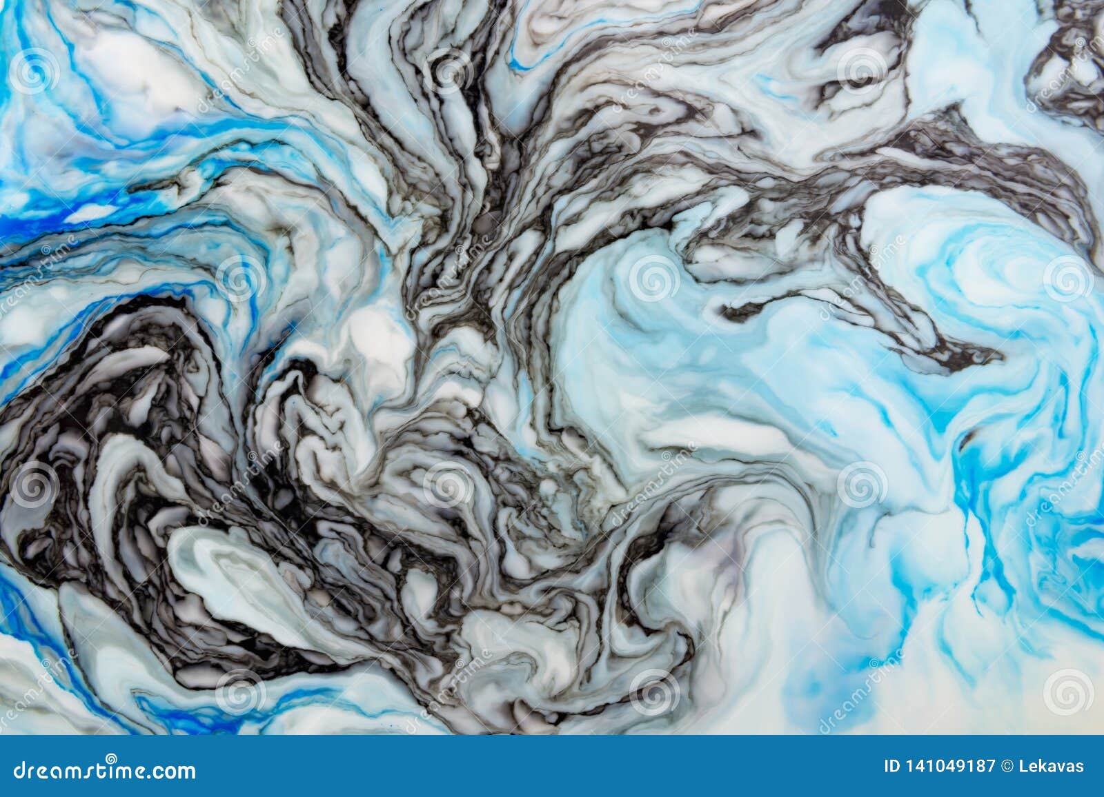 Abstract Beautiful Blue Marble Pattern. Stock Illustration ...