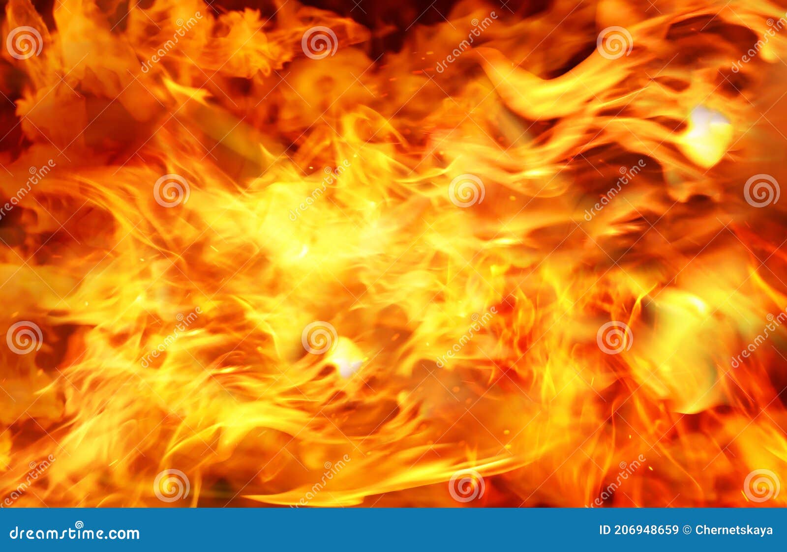 Abstract Beautiful Bright Fire Flames As Background Stock Image - Image ...