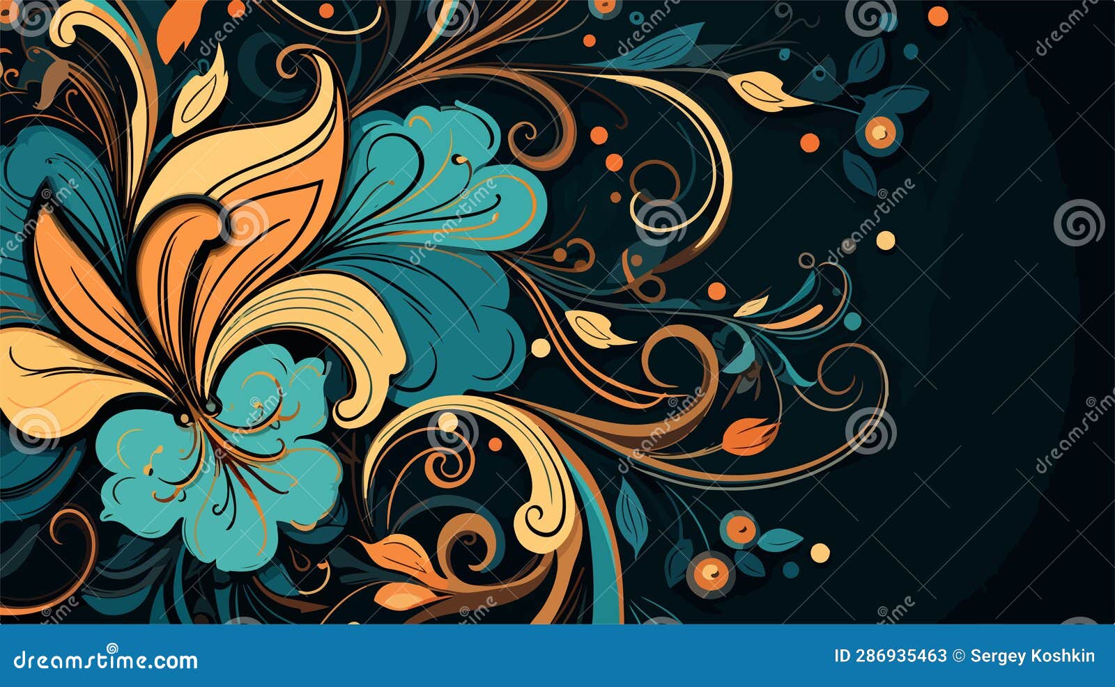 Abstract Beautiful Colored Vector Arabesque Patterns. Seamless ...