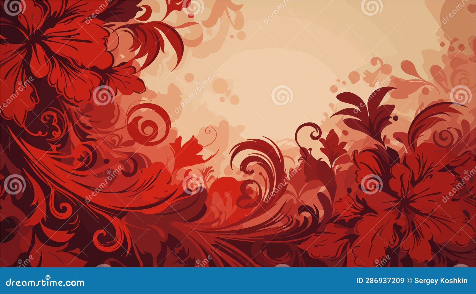Abstract Beautiful Colored Vector Damask Patterns. Seamless Damask ...