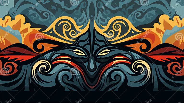 Abstract Beautiful Colored Vector Viking Patterns. Ancient Warrior ...